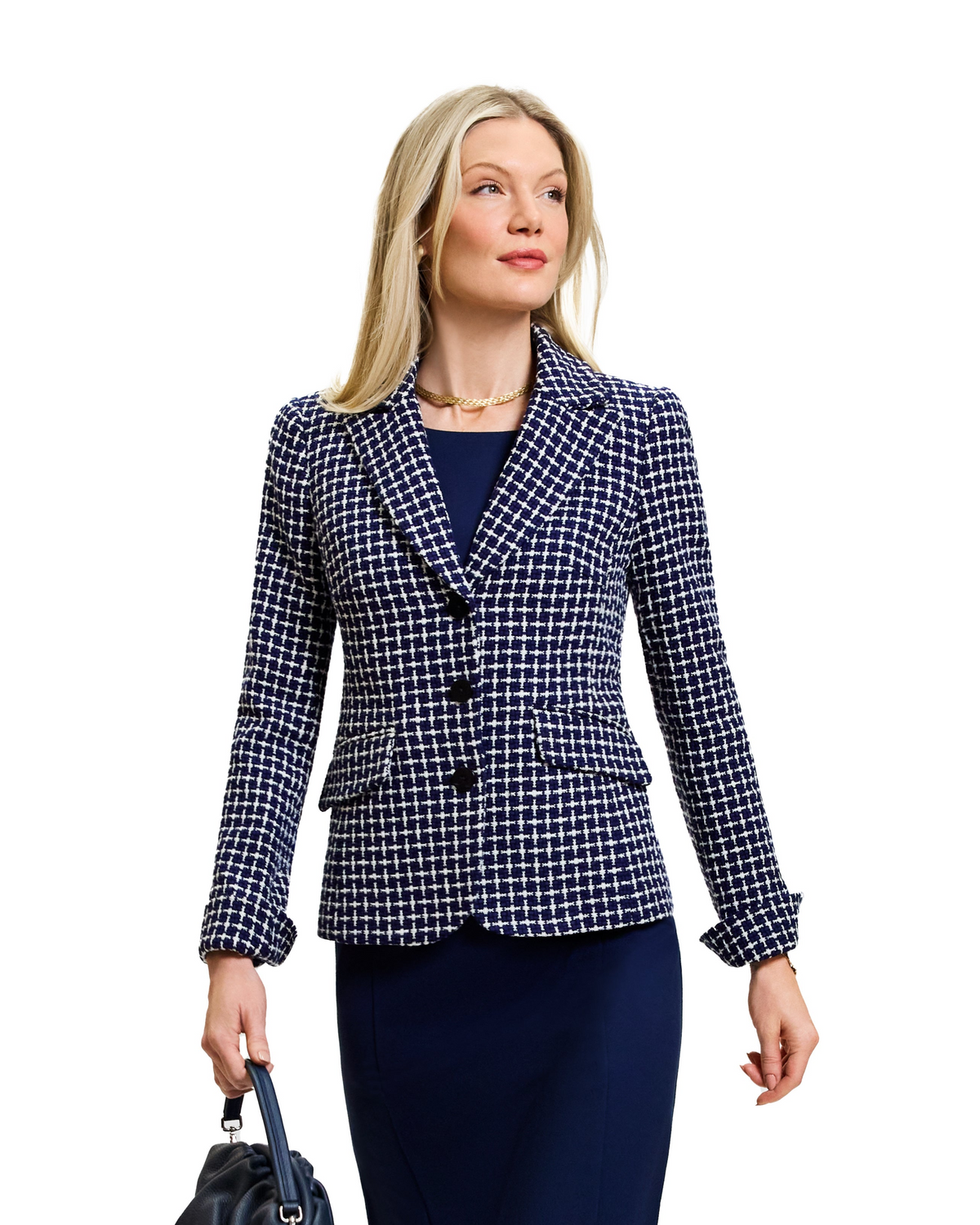 Window Pane Blazer | Nina McLemore